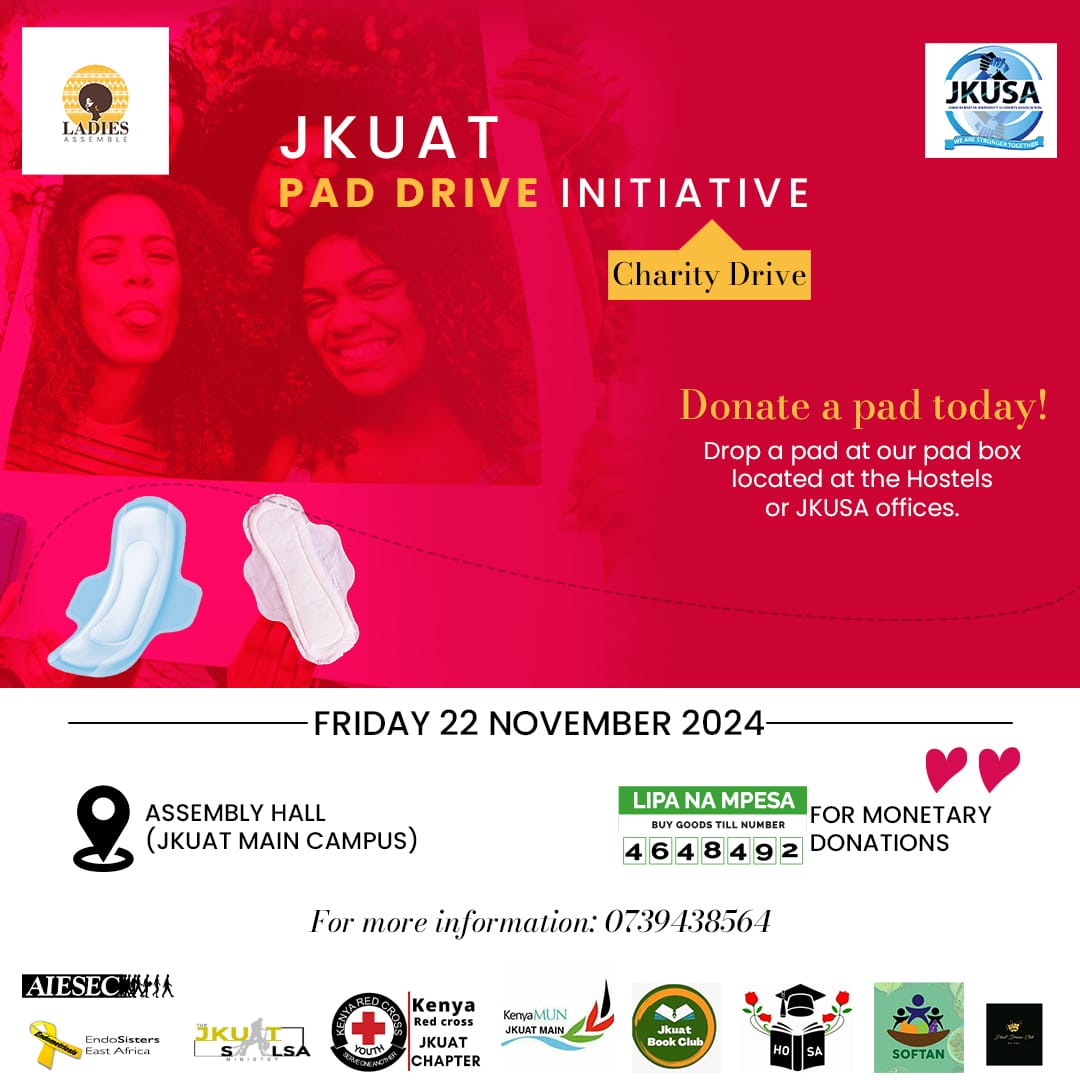 Menstrual Pads Drive at JKUAT - Endosisters East Africa